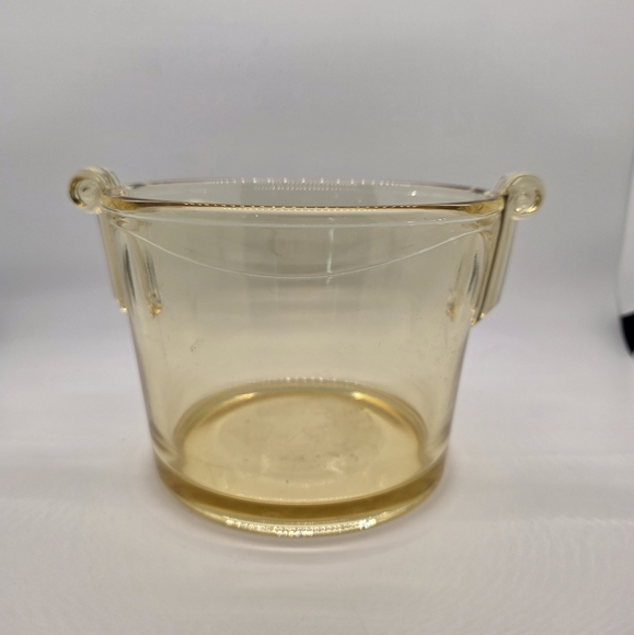 Elegant Topaz Glass Ice Bucket By Fostoria